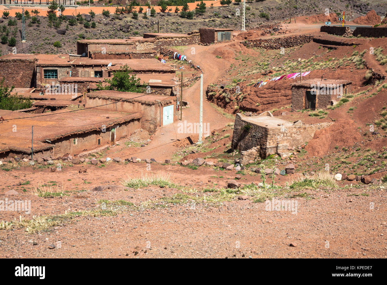 berber village in the atlas mountains,morocco Stock Photo - Alamy