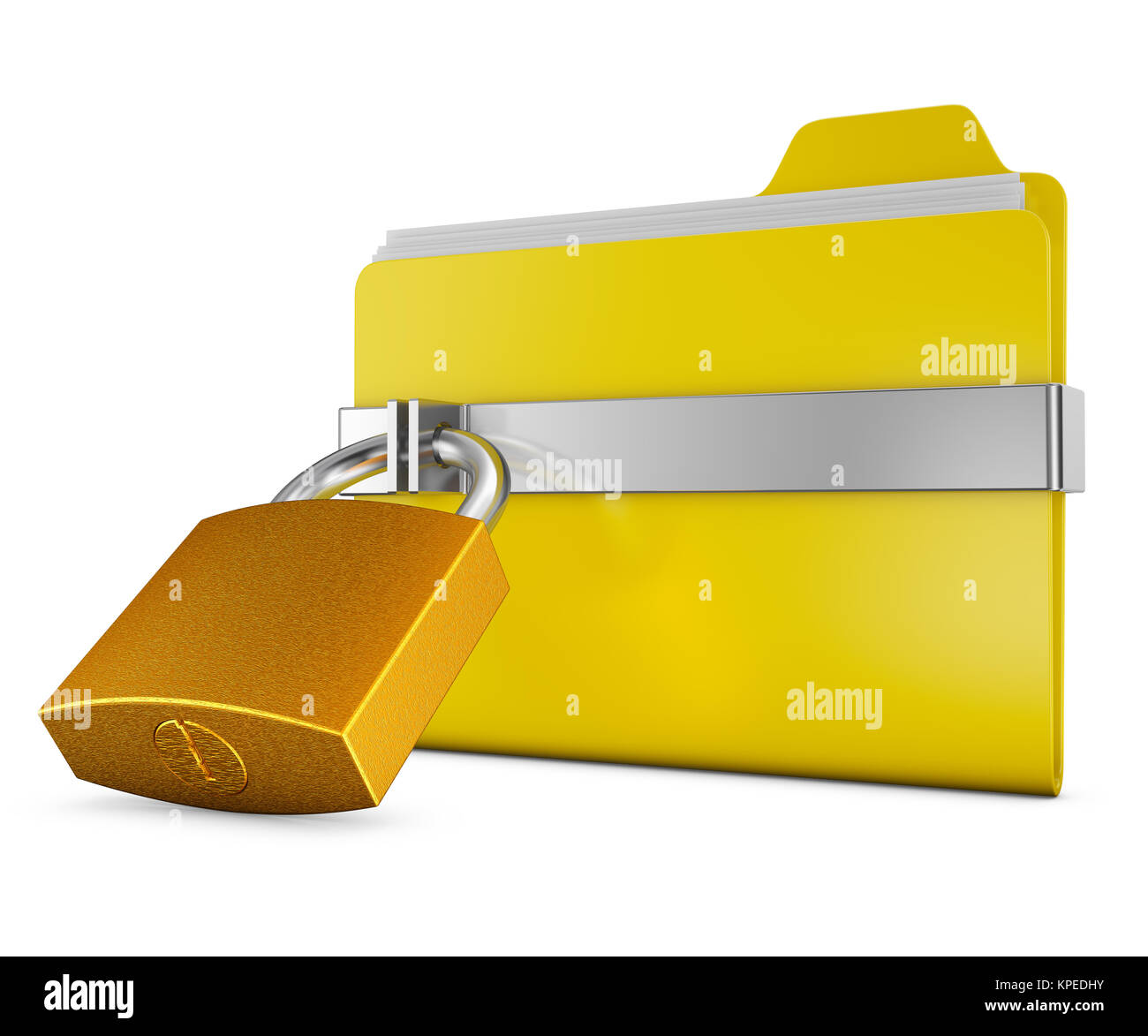 folder and lock Stock Photo - Alamy
