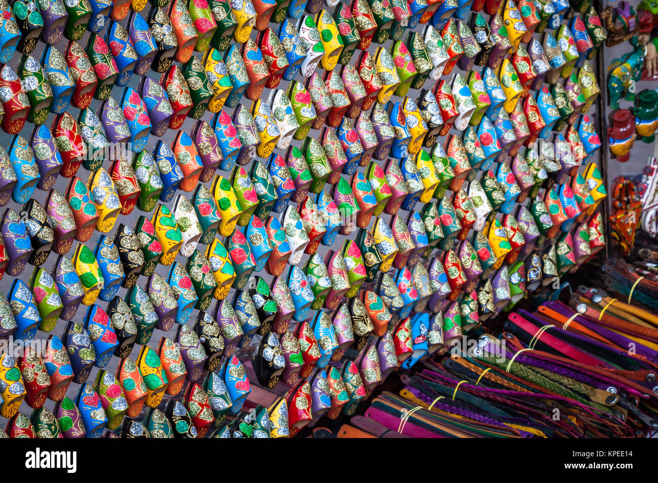 old medina souk fez,artisan shop of colorful moroccan leather,fez ...