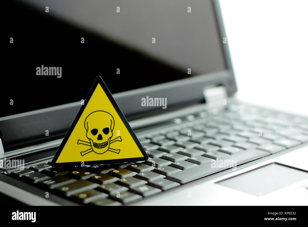 warning of toxic substances according to en iso 7010 Stock Photo - Alamy