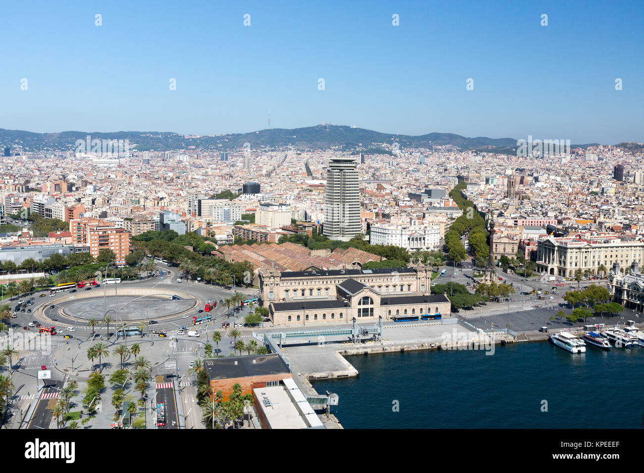 Barcelona City View Stock Photo - Alamy