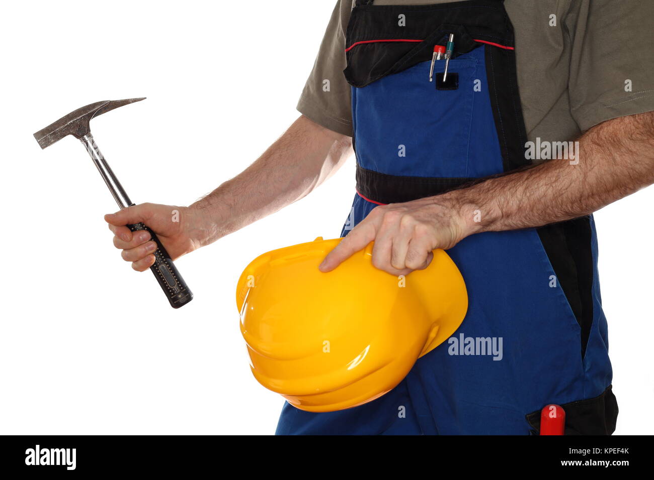 hammer and helmet Stock Photo - Alamy