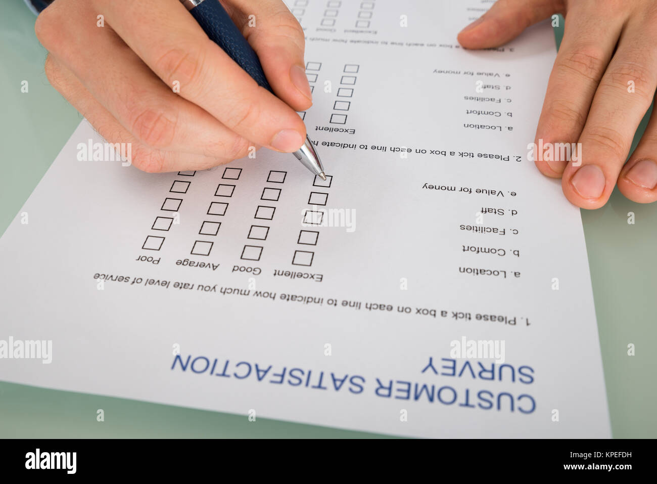 Survey box card hi-res stock photography and images - Alamy