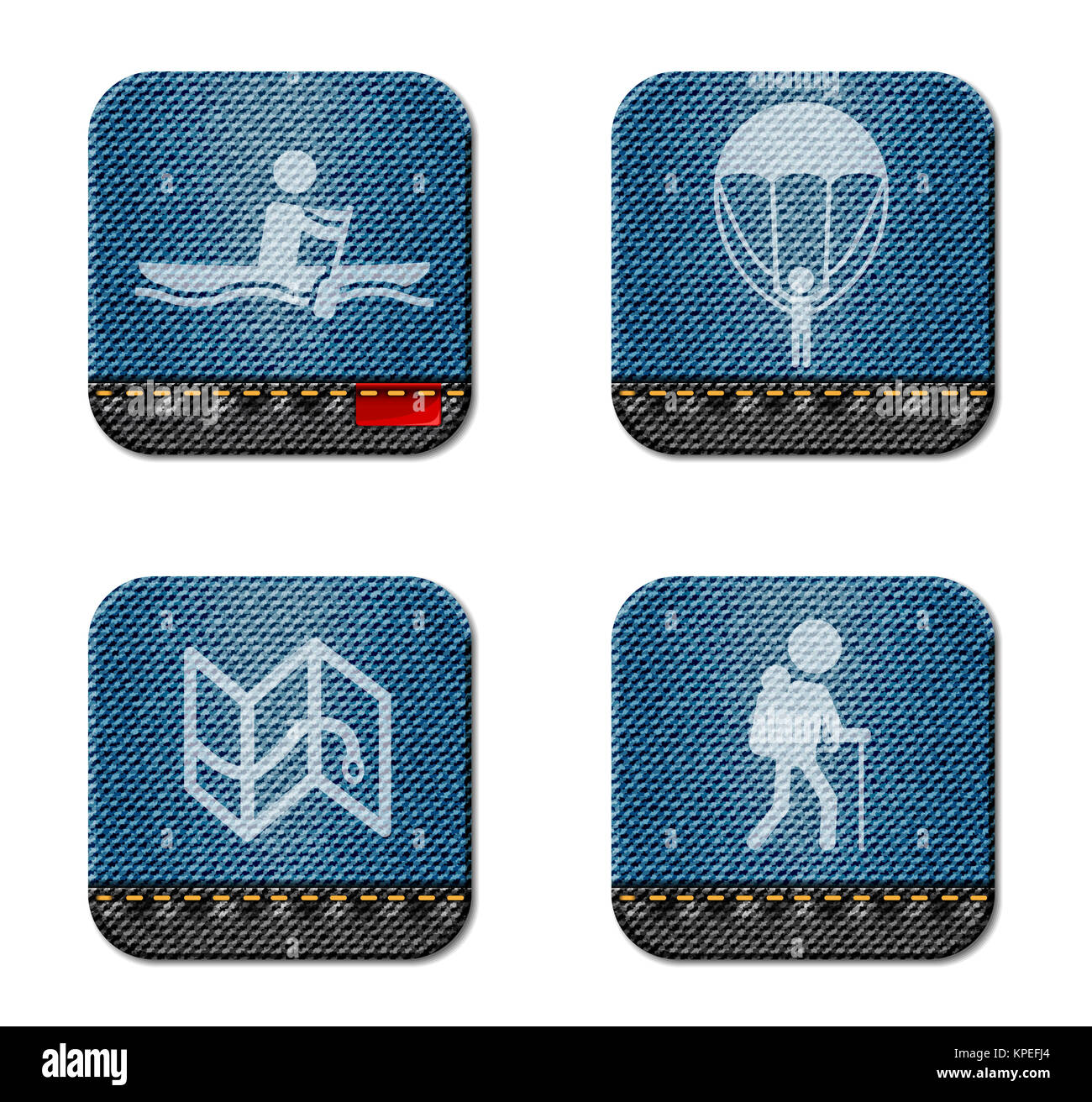 Active recreation icon set Stock Photo - Alamy