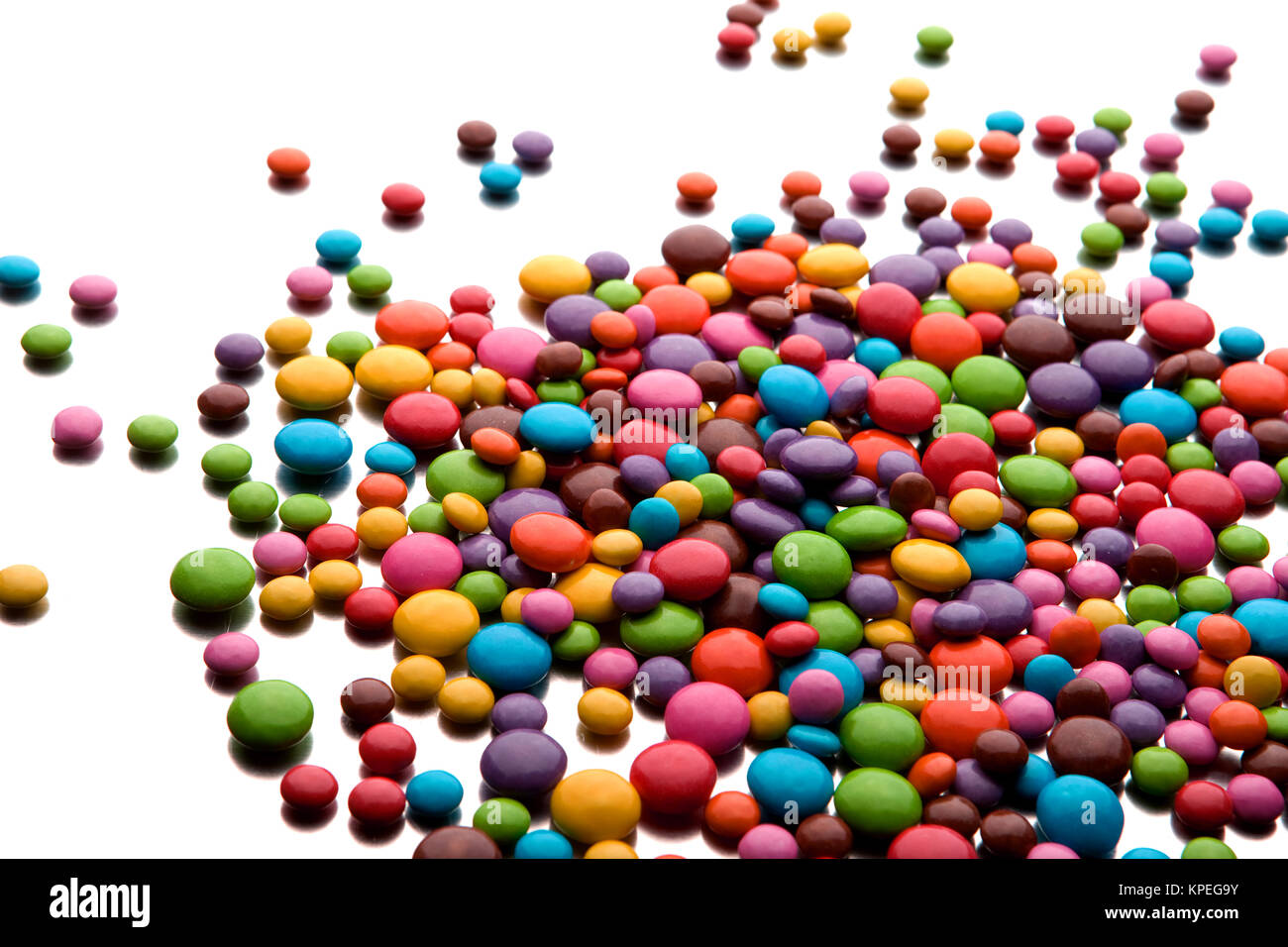Smarties chocolate light blue smarties hi-res stock photography and ...