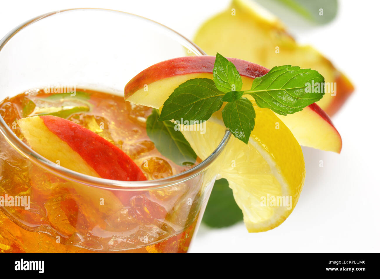 iced apple juice Stock Photo - Alamy