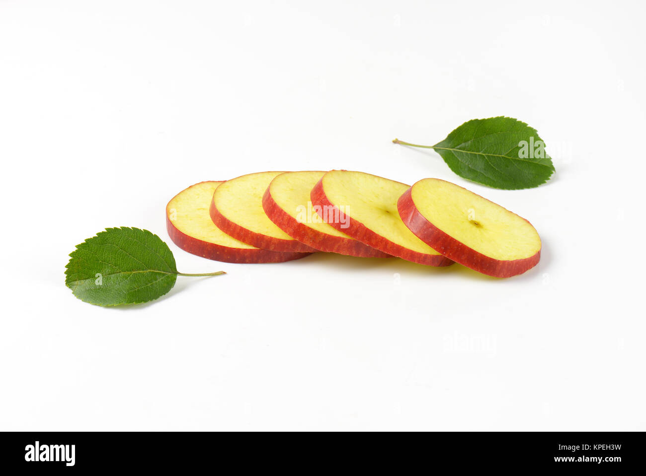 thin apple slices Stock Photo - Alamy