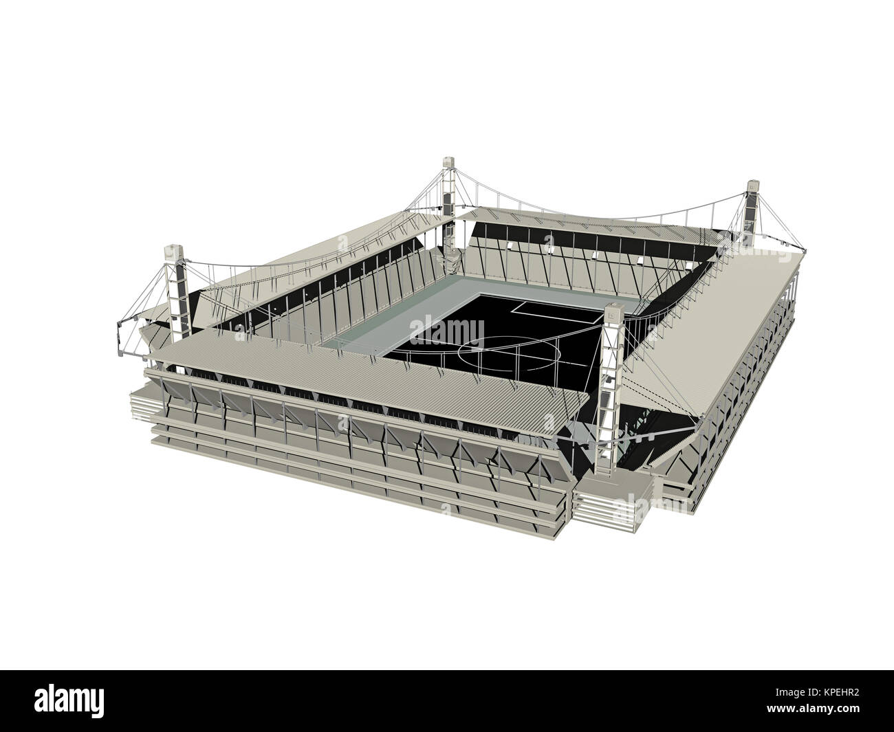 Soccer pitch stadium Cut Out Stock Images & Pictures - Alamy