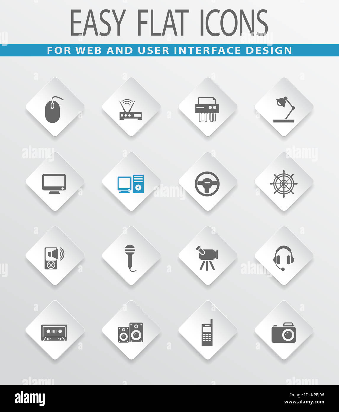 Devices icons set Stock Photo - Alamy