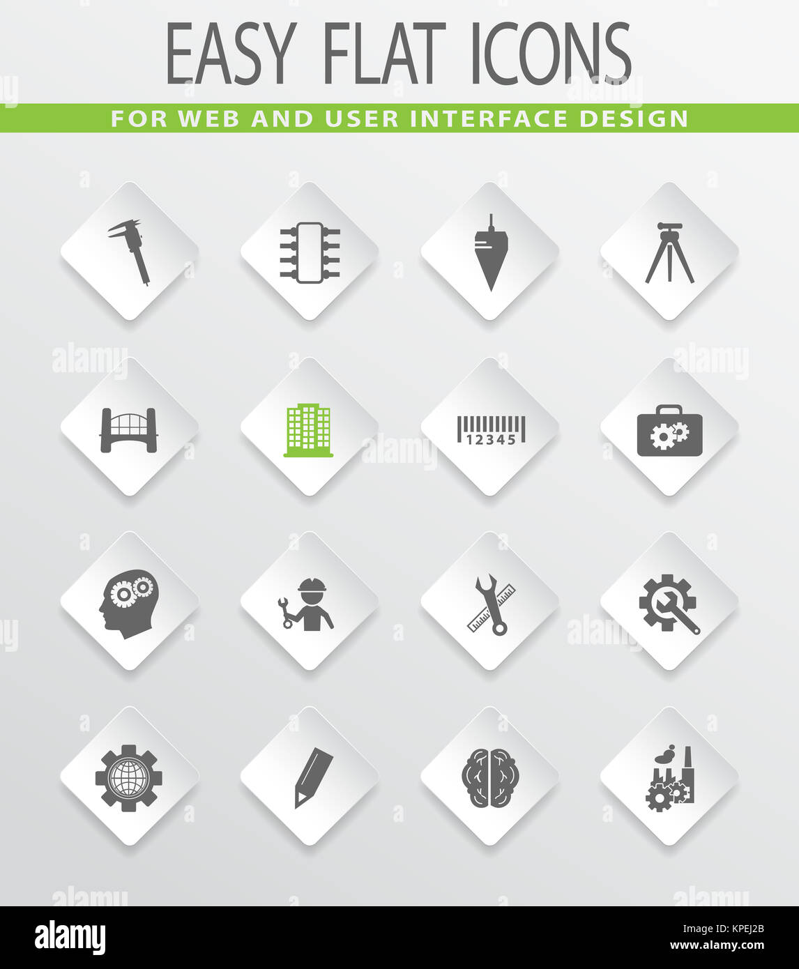 Engineering vector icons set Stock Photo - Alamy
