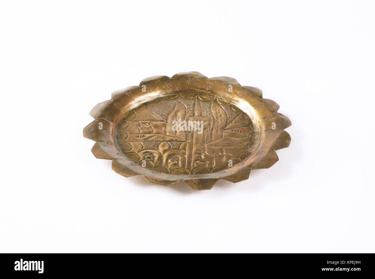 small etched metal plate Stock Photo - Alamy