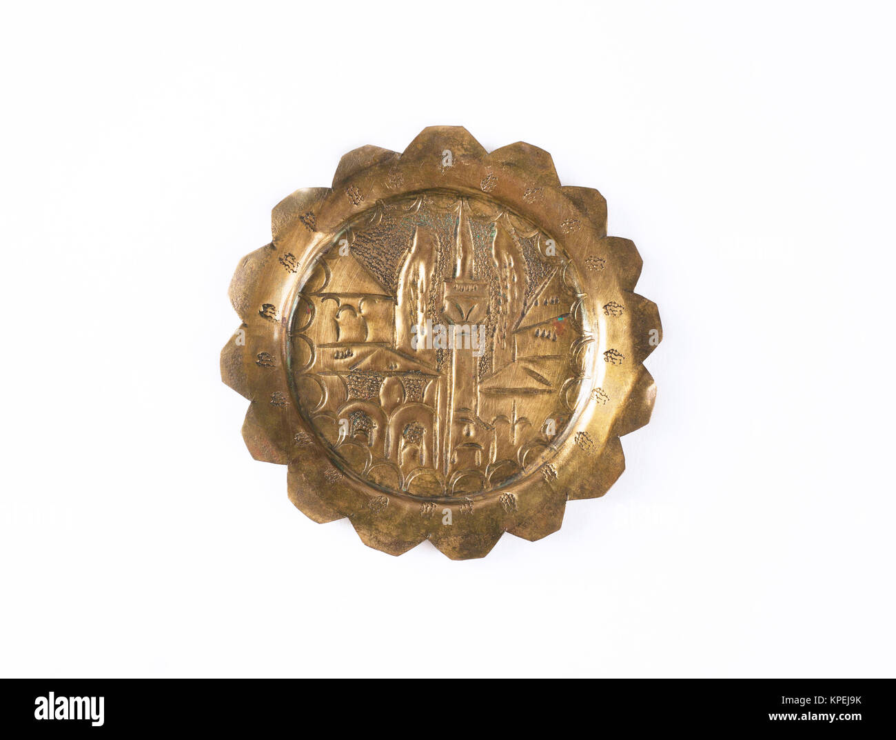 small etched metal plate Stock Photo - Alamy