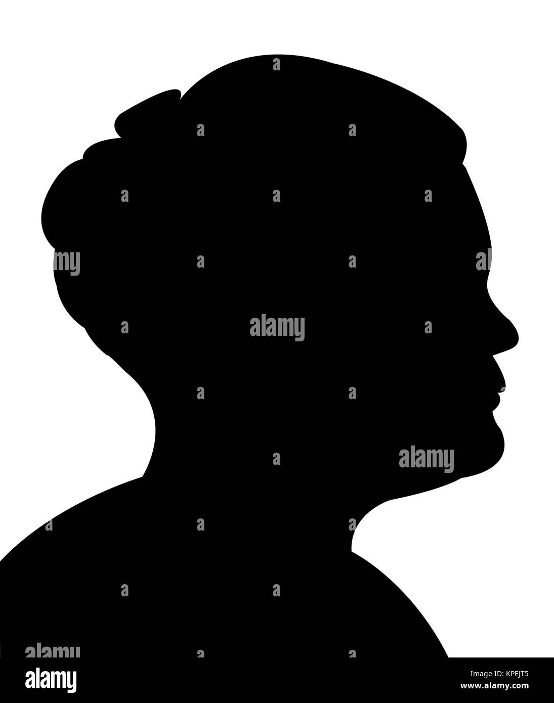 Lady silhouette profile hi-res stock photography and images - Alamy