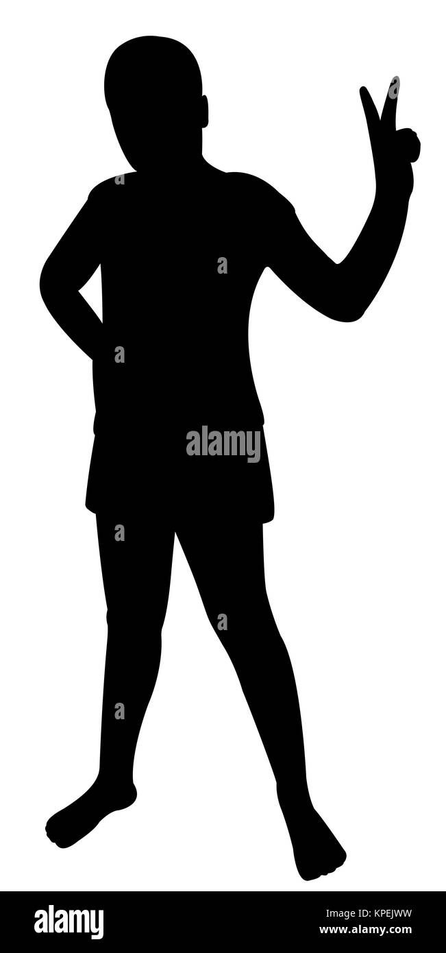 Victory Girl Pose With Swords