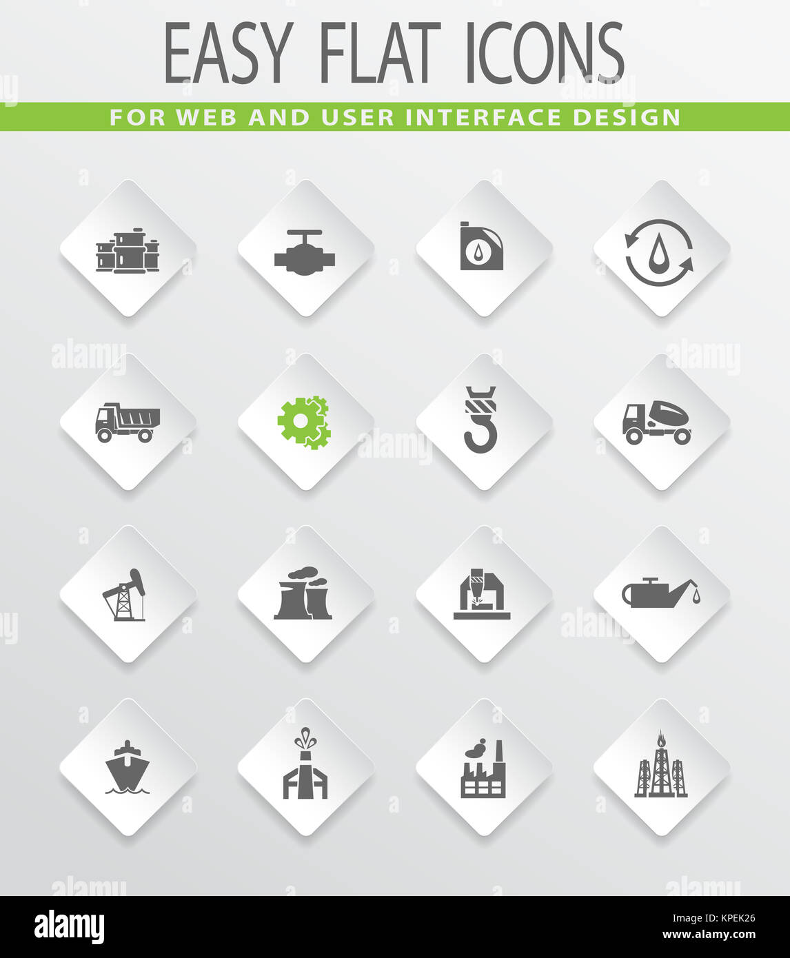 Industrial icons set Stock Photo - Alamy