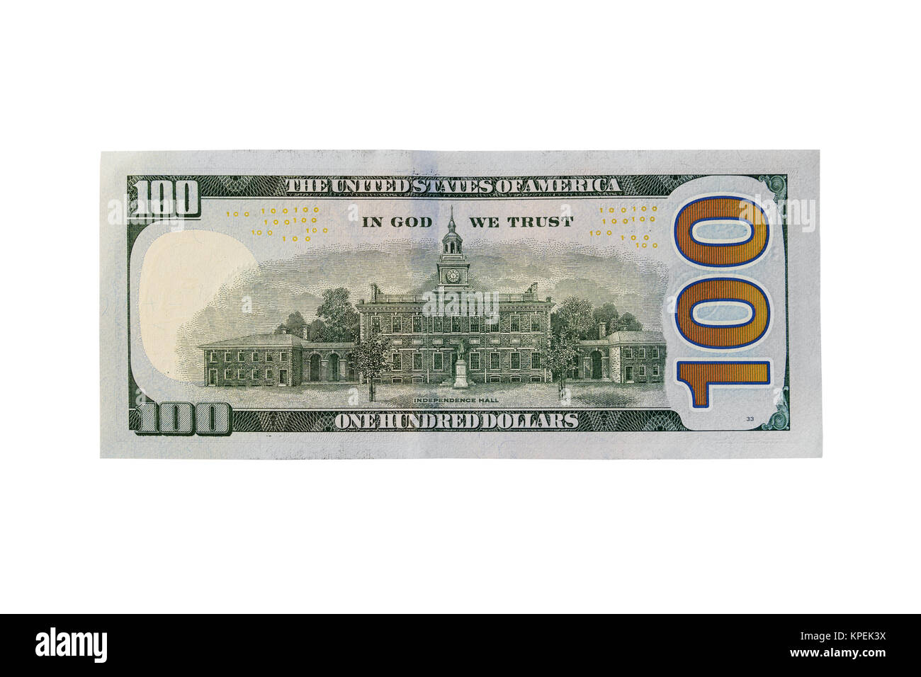 One Hundred Dollar Bill Front