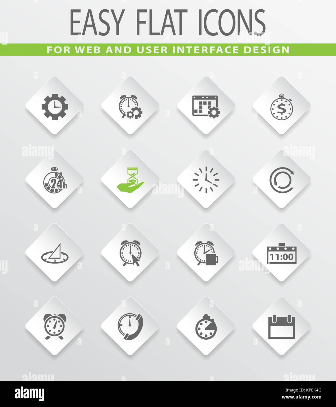 Time icons set Stock Photo - Alamy