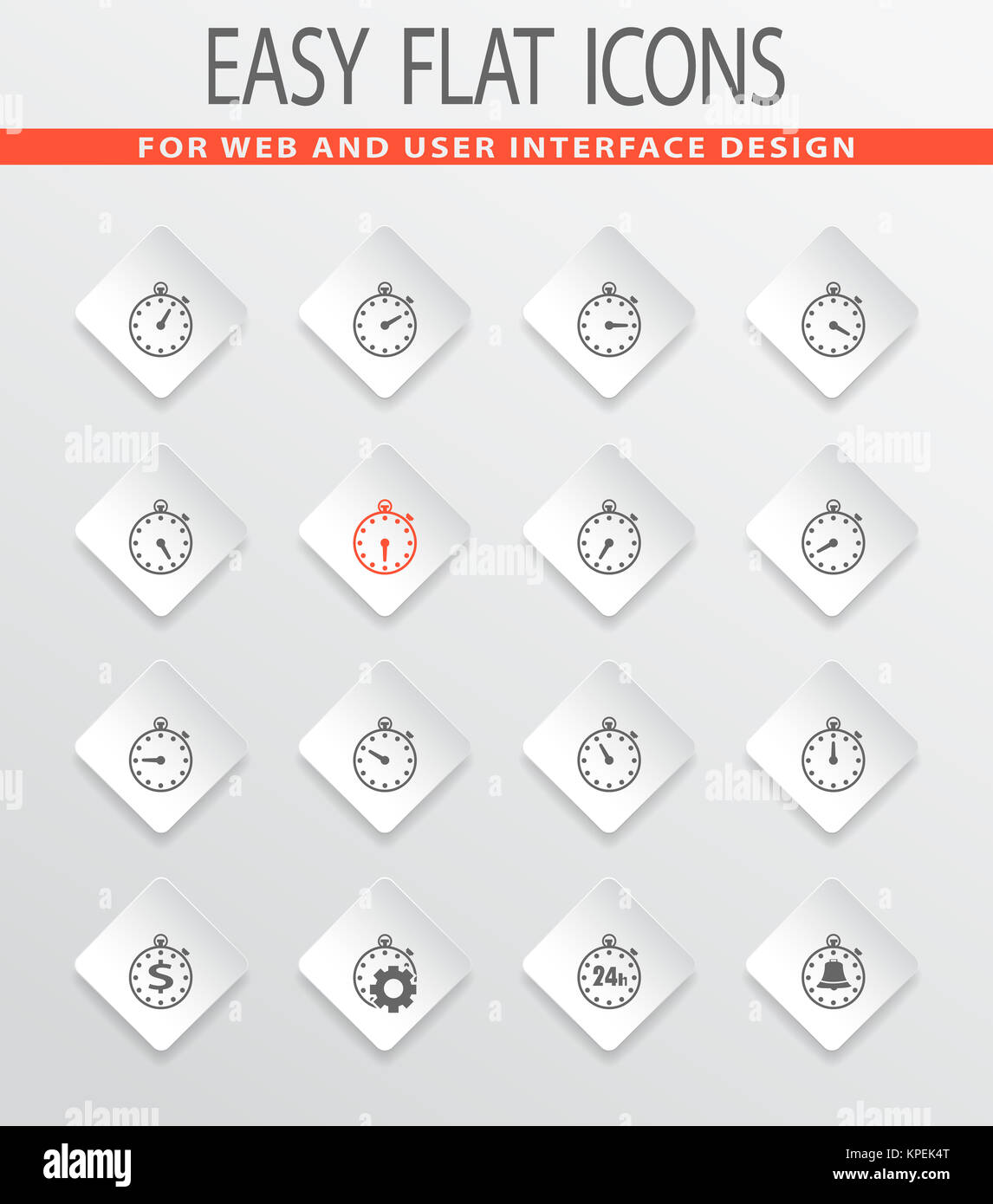 Timer icons set Stock Photo - Alamy
