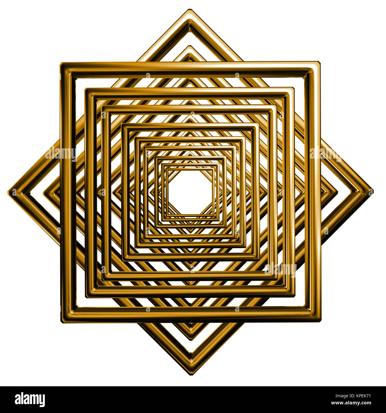 abstract square gold pattern Stock Photo - Alamy