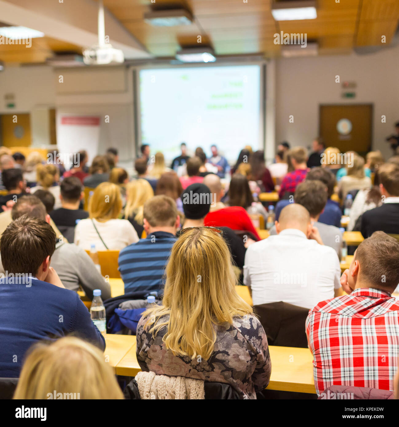 Workshop at university lecture hall Stock Photo - Alamy