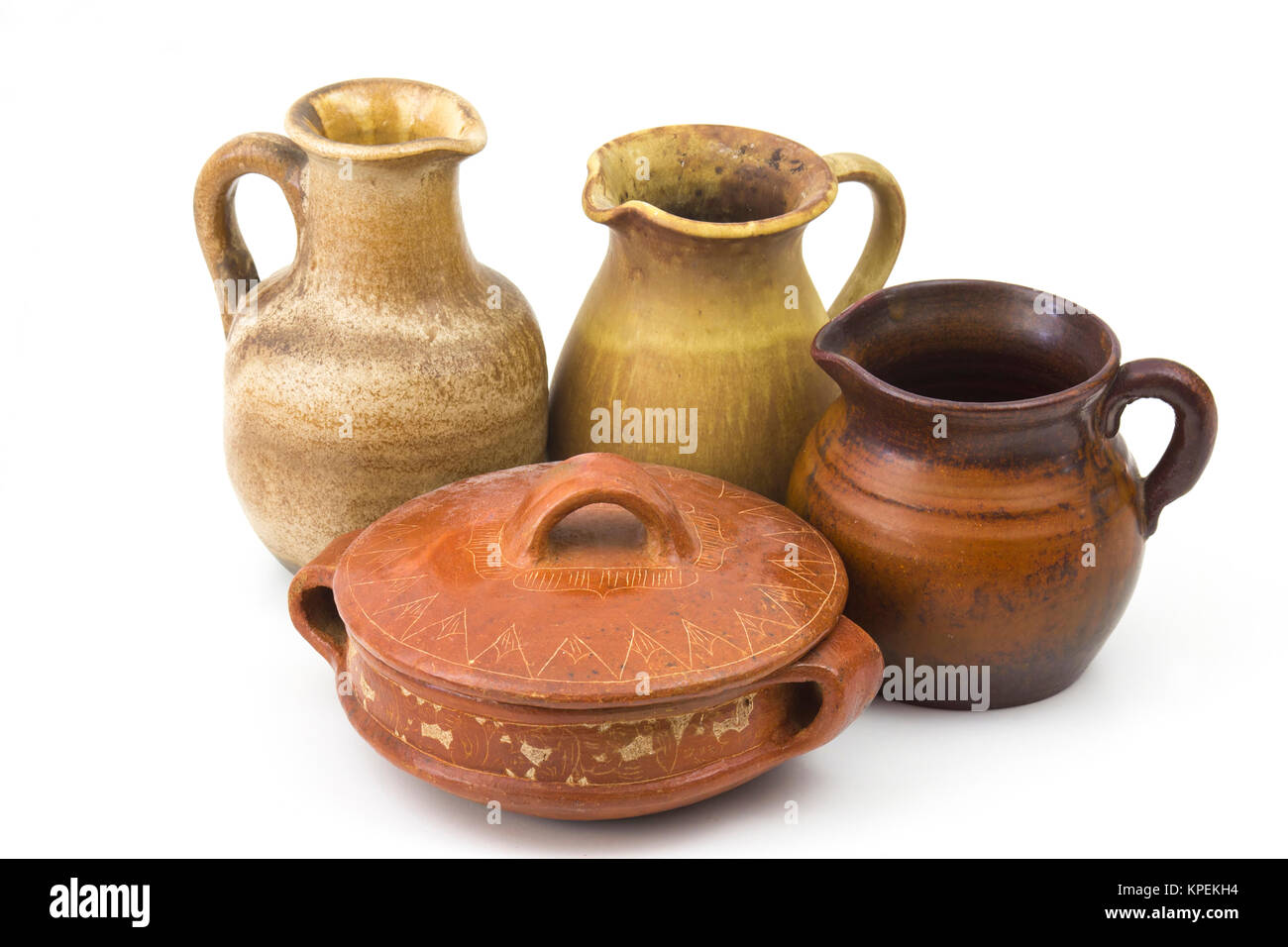 Clay pots, old ceramic vases Stock Photo - Alamy