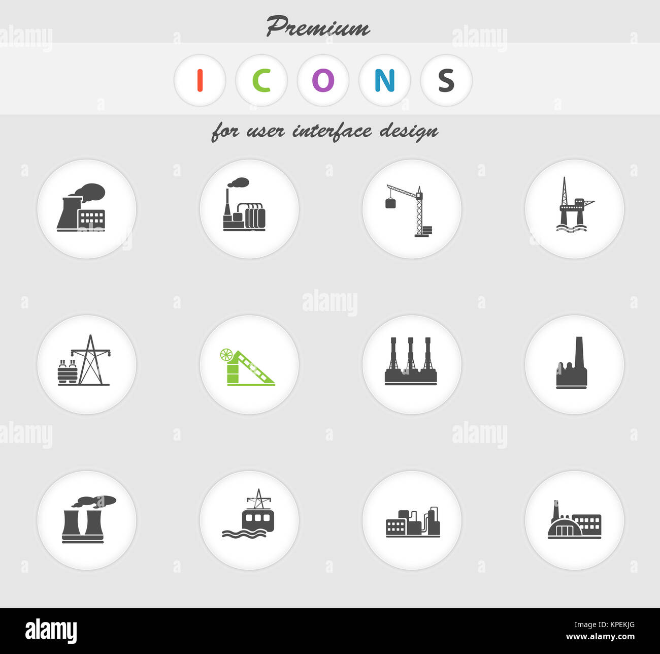 Factory and Industry Symbols Stock Photo - Alamy