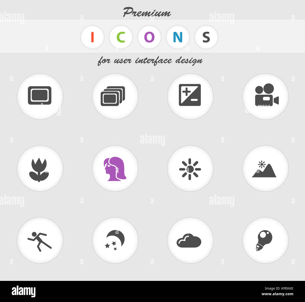 Photography Silhouette Icons Stock Photo - Alamy