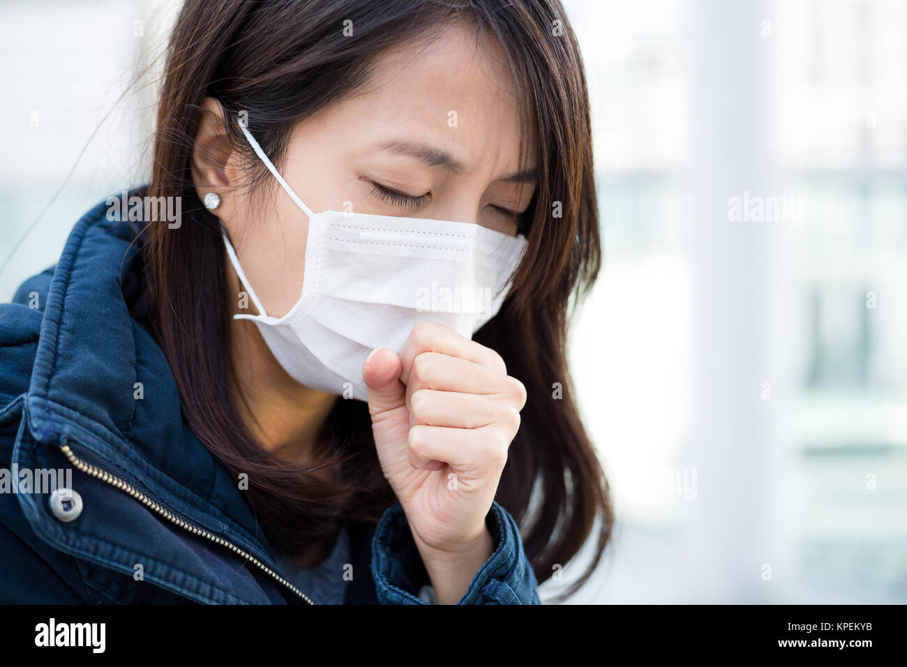 Woman got sick Stock Photo - Alamy