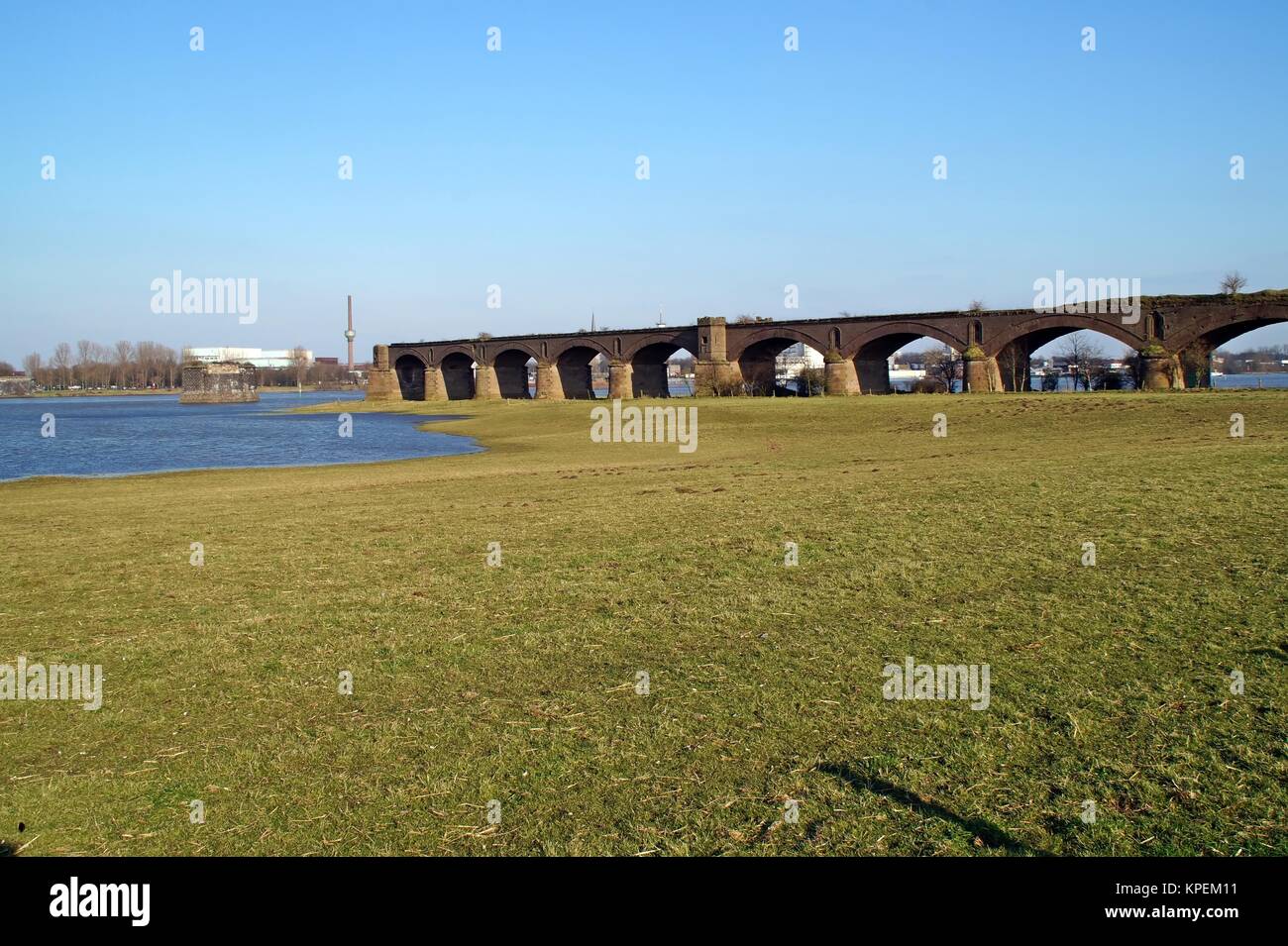 Historic Railway Bridge Wesel Stock Photo - Alamy