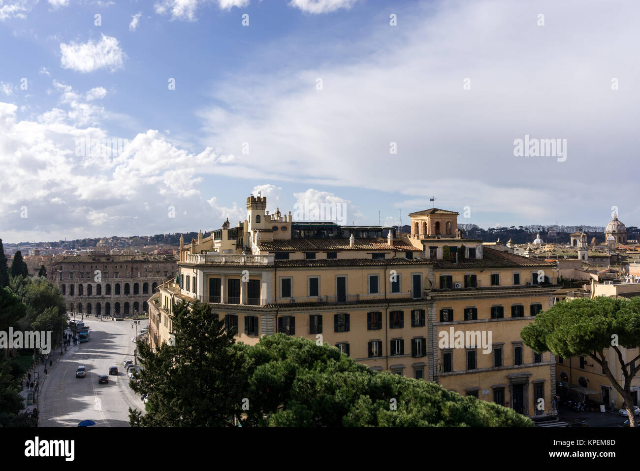 Panorama view of Rome Stock Photo - Alamy