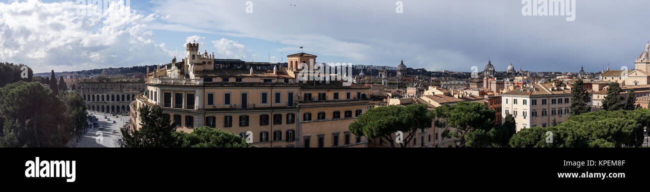 Panorama view of Rome Stock Photo - Alamy