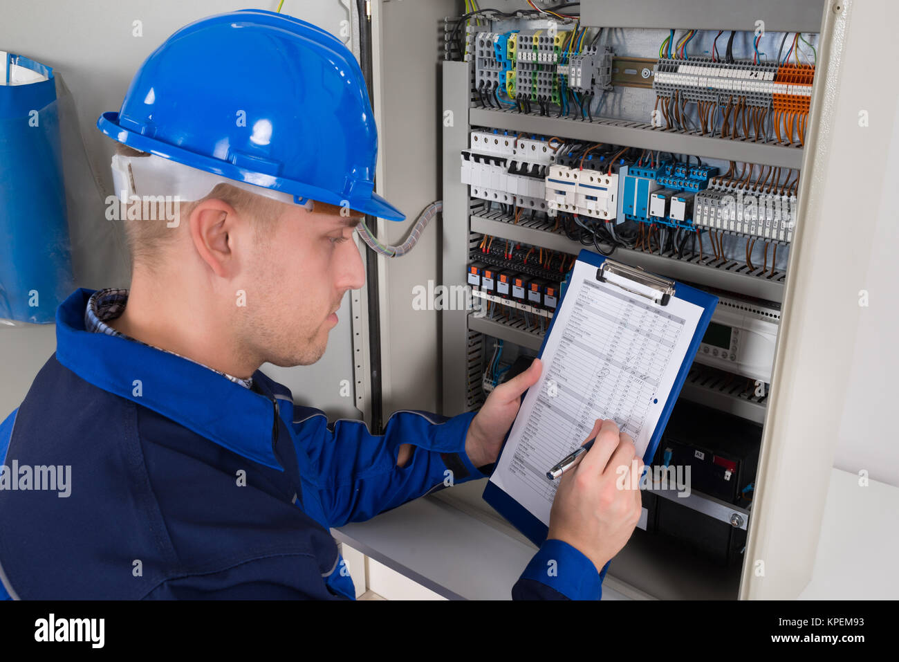 Electrical engineer testing fuse hi-res stock photography and images ...