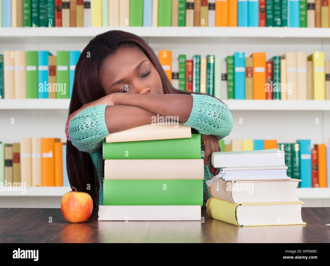 Tired Student Sitting At Classroom Stock Photo - Alamy