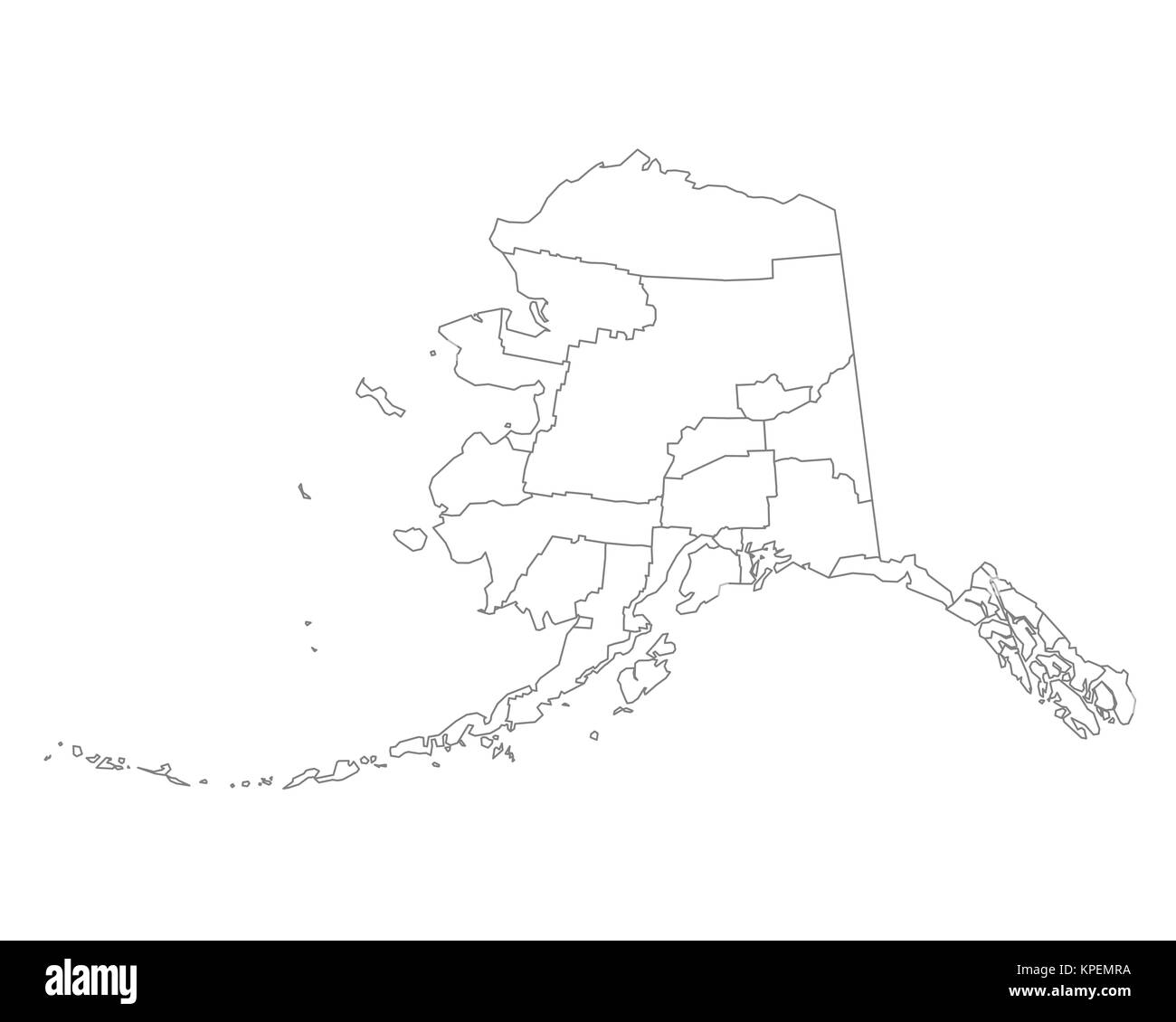 map of alaska Stock Photo - Alamy