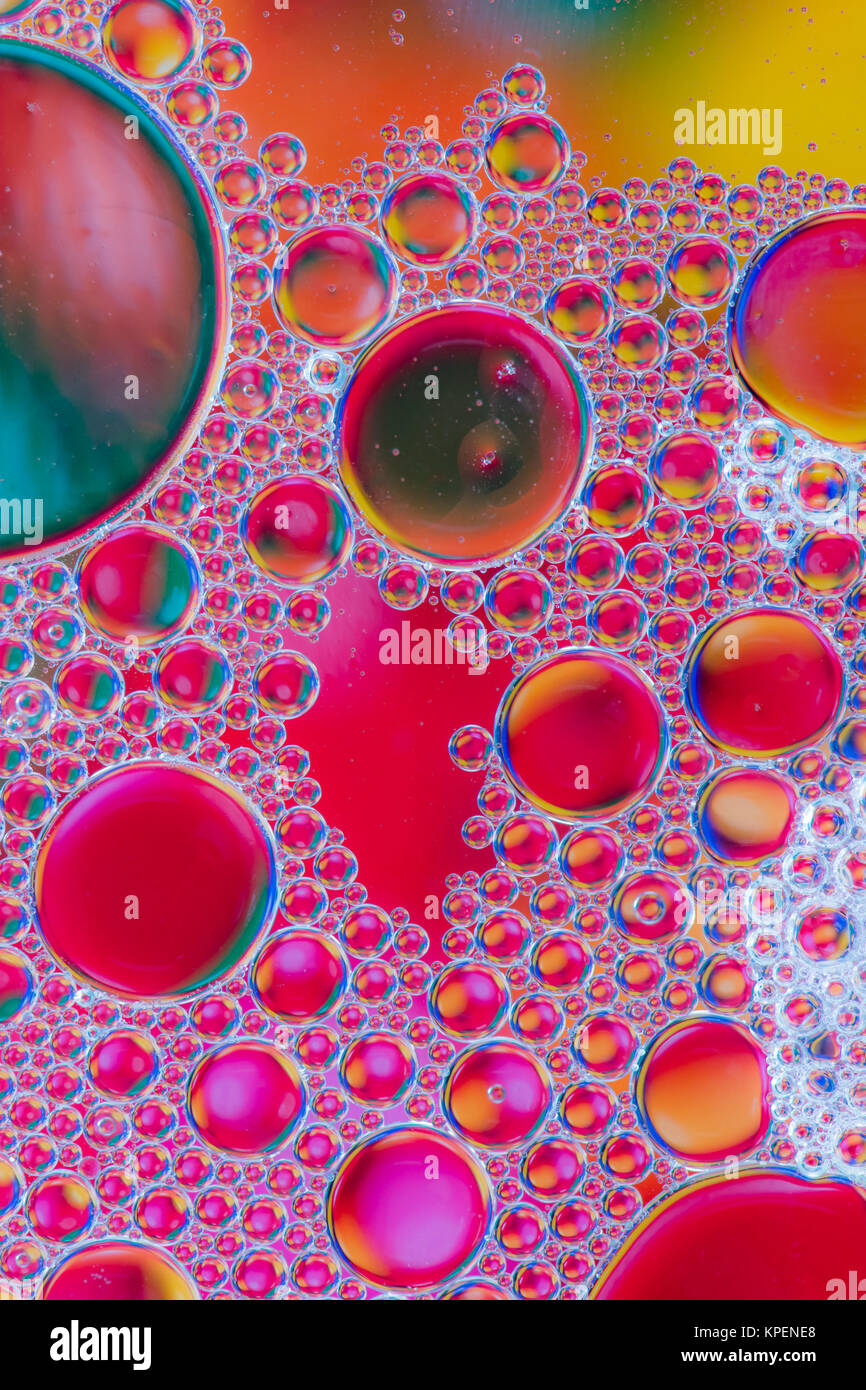 Abstract Macro Oil Bubbles Stock Photo - Alamy