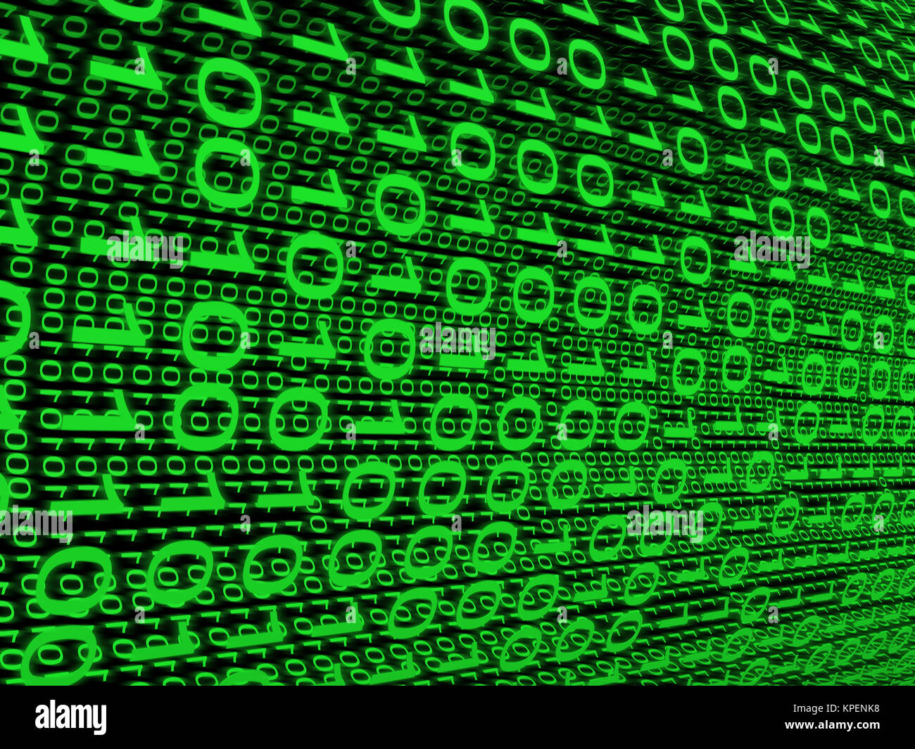 Binary Digital Code Tunnel Stock Photo - Alamy