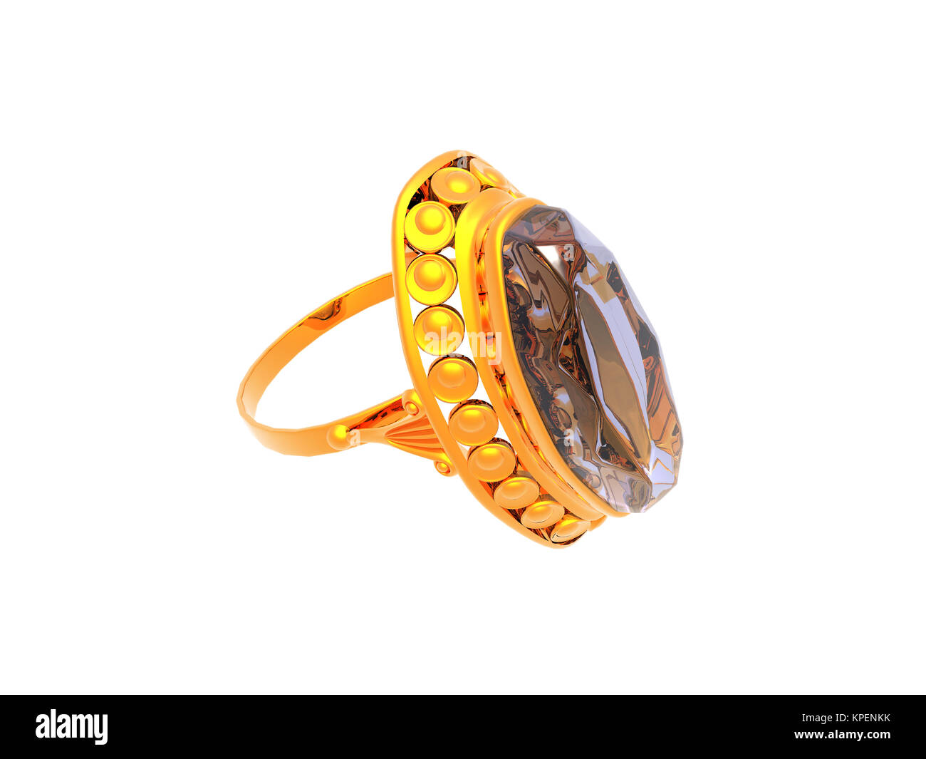 ring with gemstones Stock Photo - Alamy