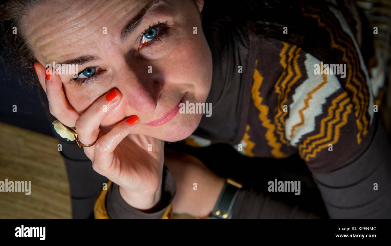 high angle portrait Stock Photo - Alamy
