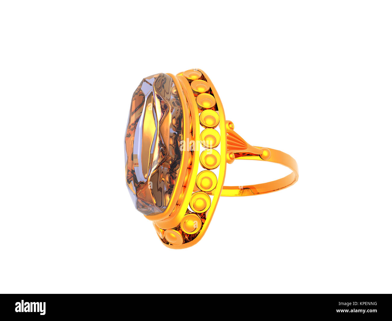 ring with gemstones Stock Photo - Alamy