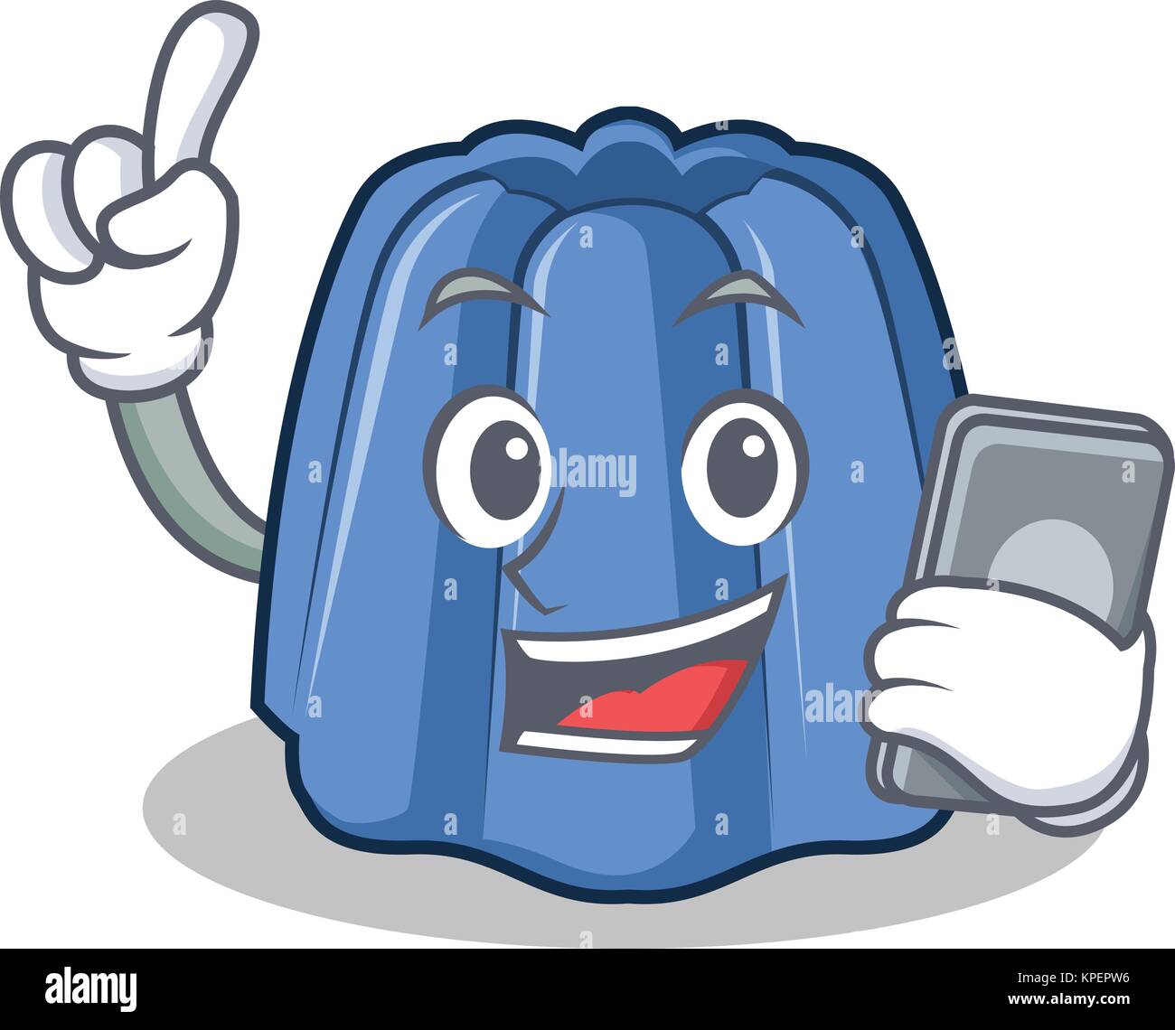 With phone jelly character cartoon style Stock Vector Image & Art - Alamy