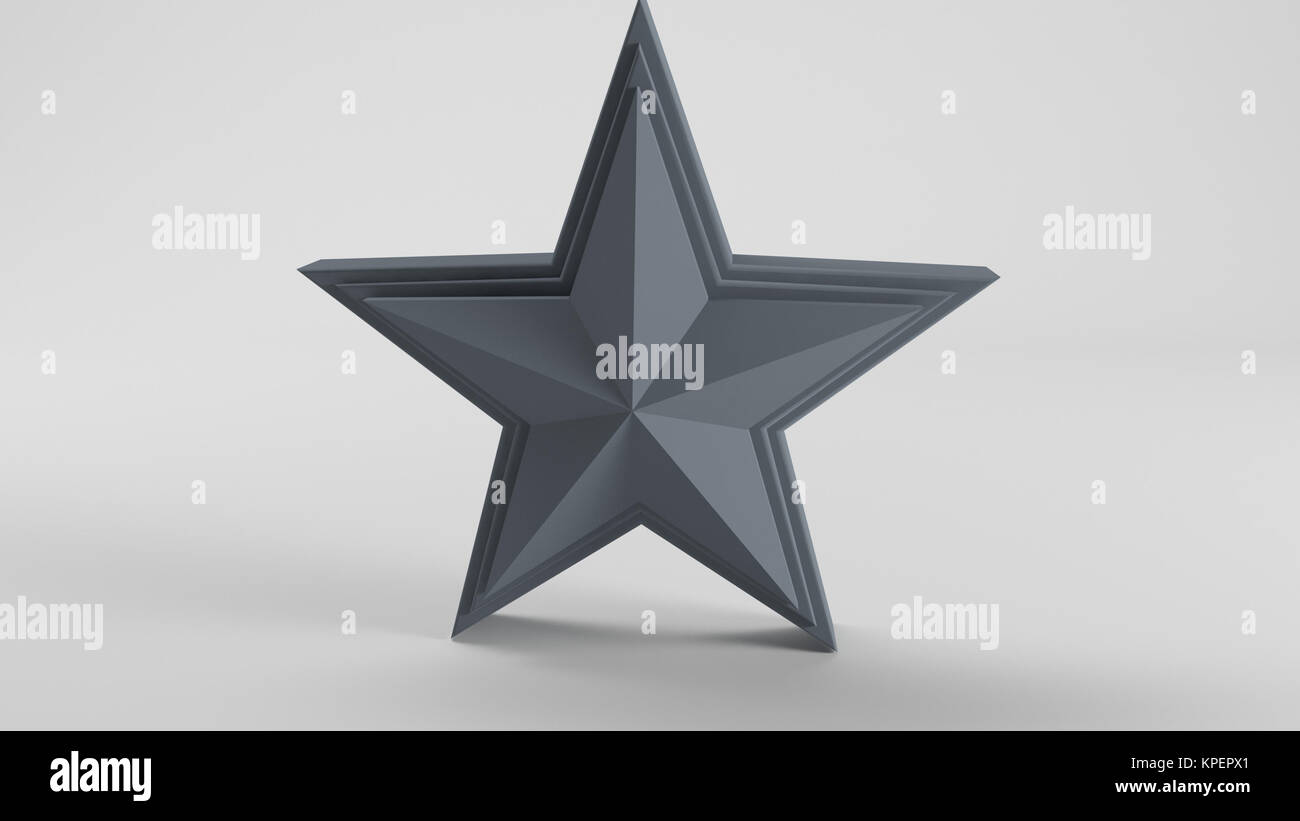 3d gray star i Stock Photo - Alamy