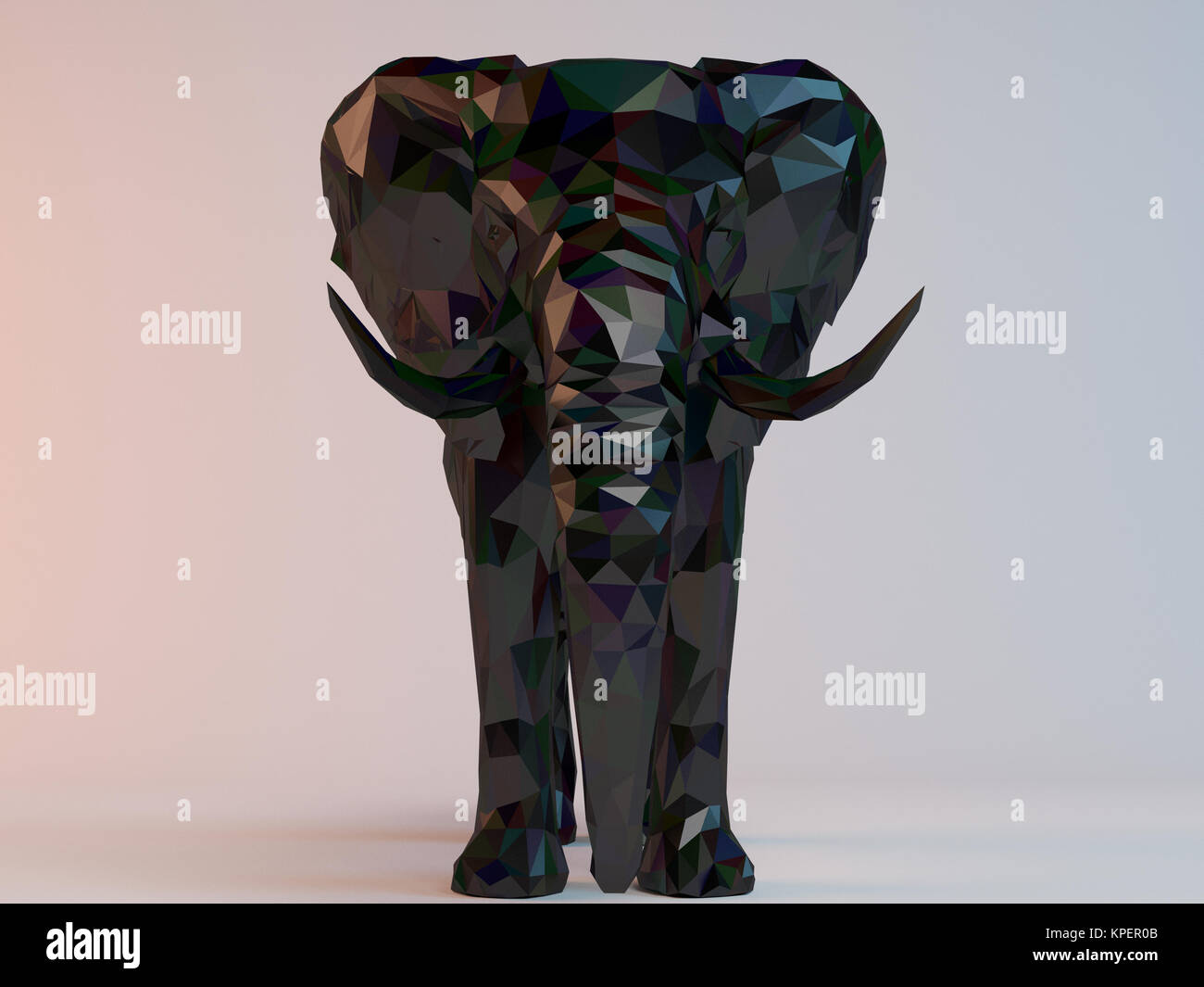 Elephant low poly design triangle hi-res stock photography and images ...