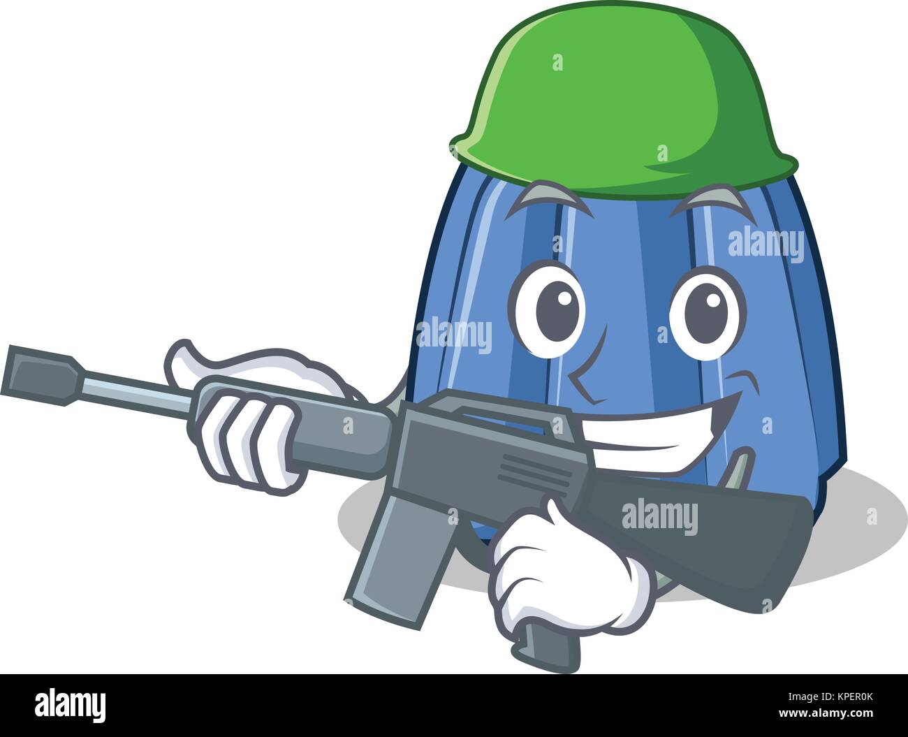 Army jelly character cartoon style Stock Vector Image & Art - Alamy