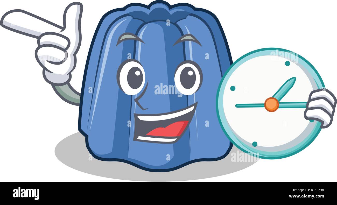 With clock jelly character cartoon style Stock Vector Image & Art - Alamy