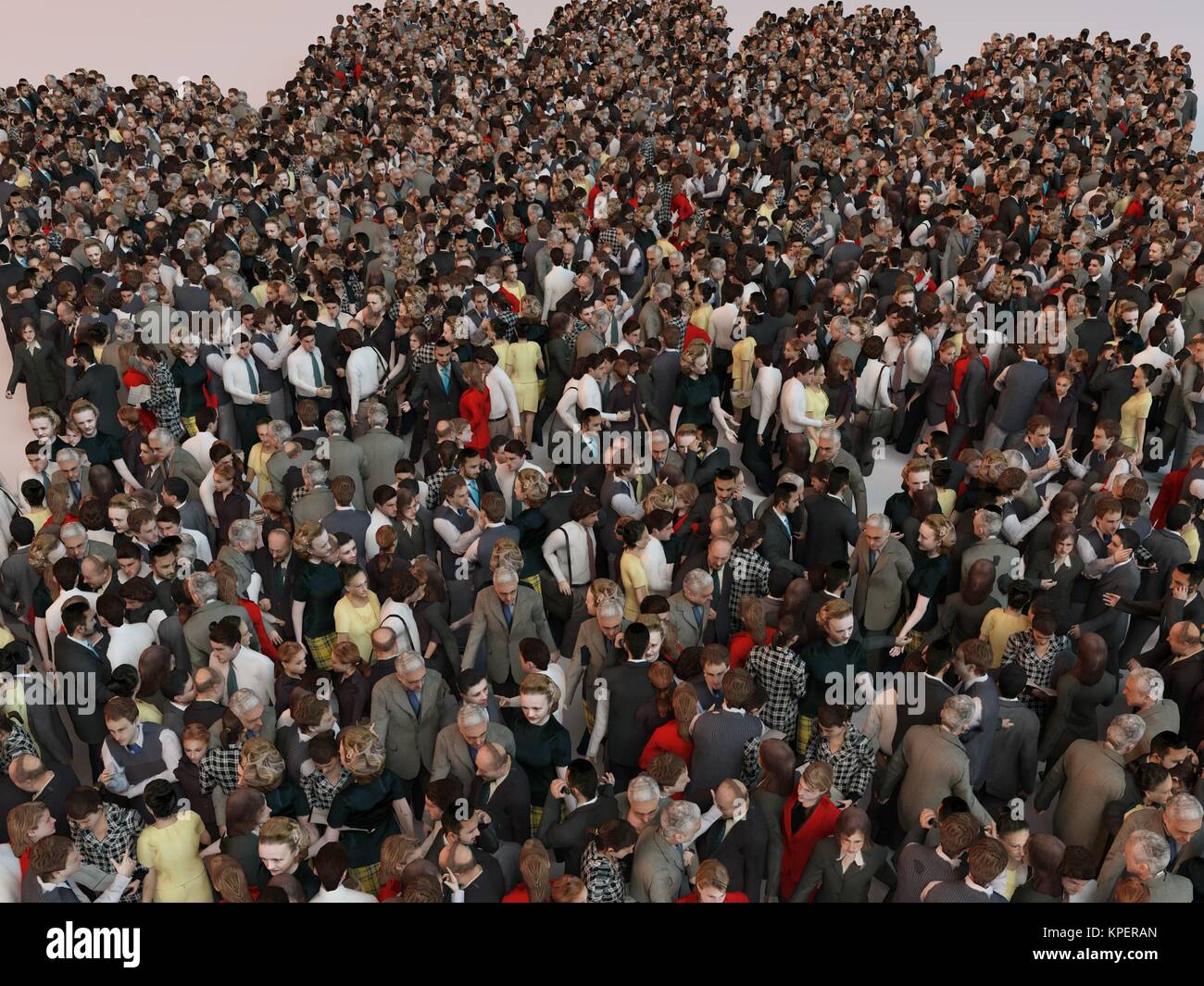 Large group people forming shape hi-res stock photography and images ...