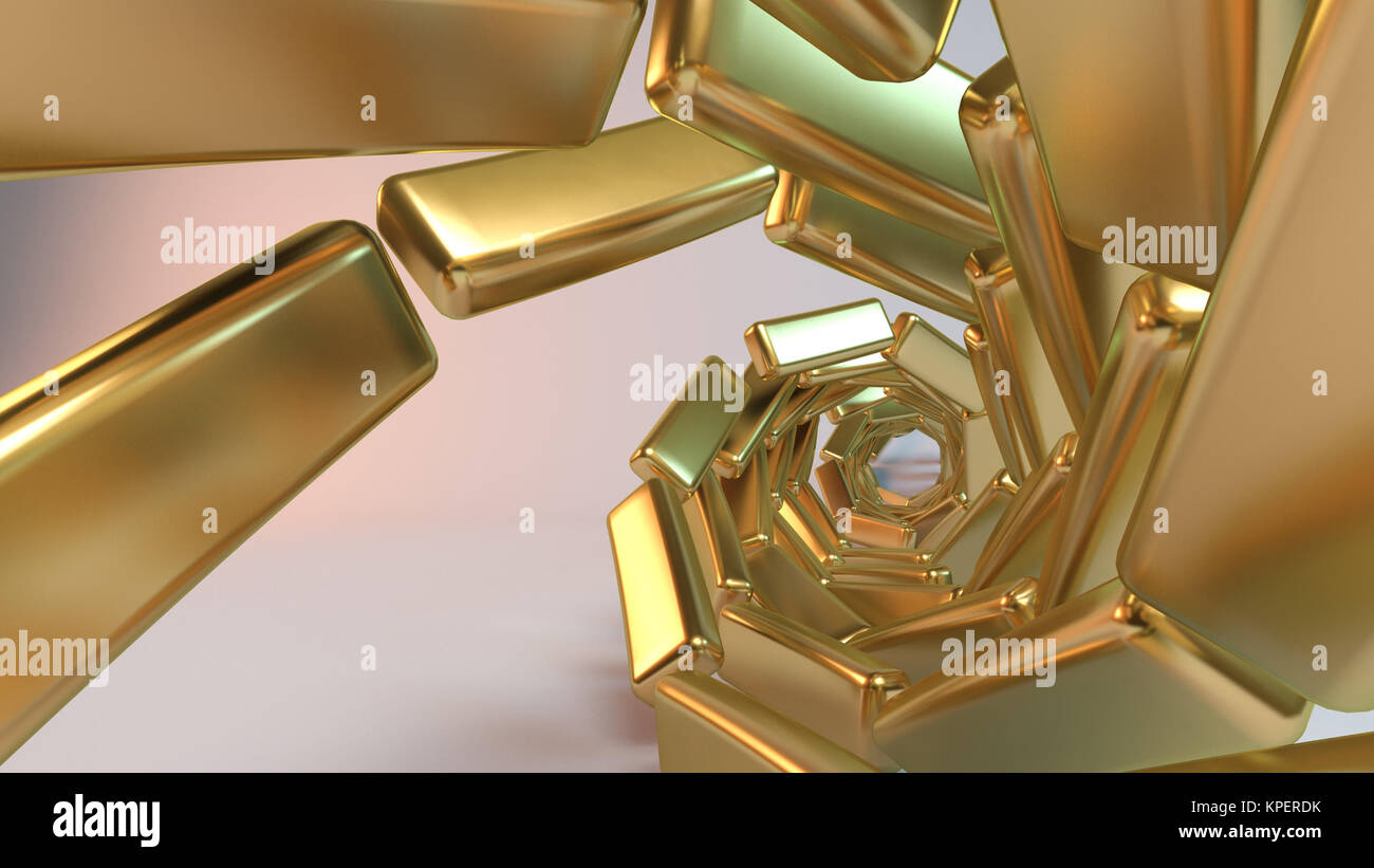 Golden Abstract Background 3d Stock Photo - Alamy