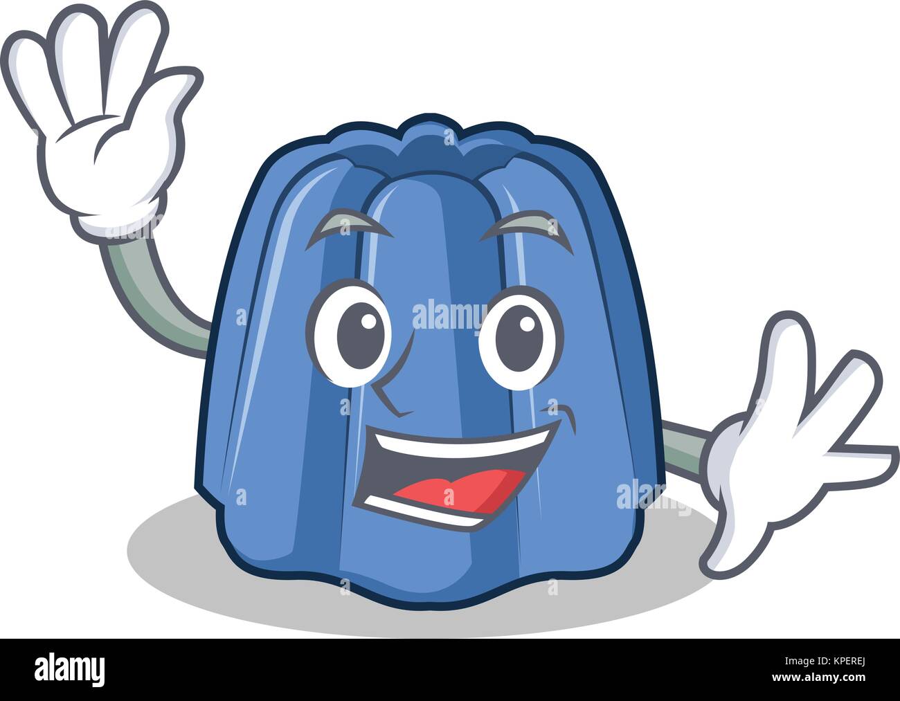 Waving jelly character cartoon style Stock Vector Image & Art - Alamy