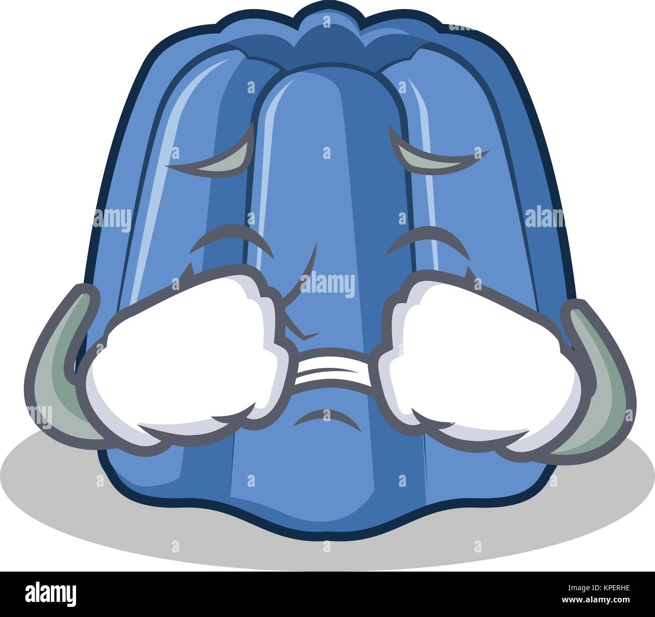 Crying jelly character cartoon style Stock Vector Image & Art - Alamy