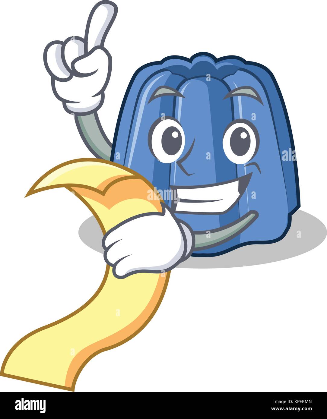 With menu jelly character cartoon style Stock Vector Image & Art - Alamy