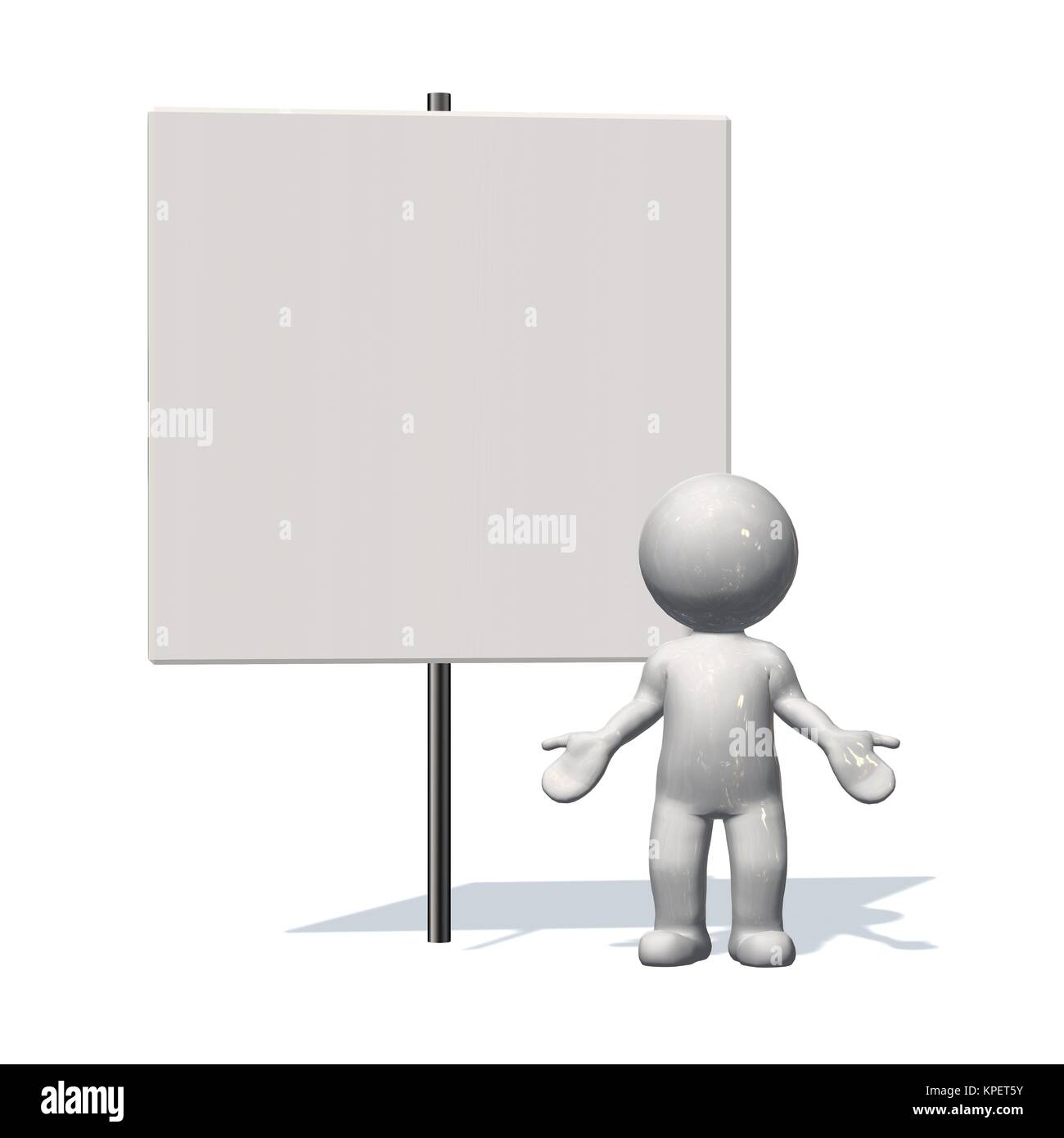 explain - 3d man isolated Stock Photo - Alamy